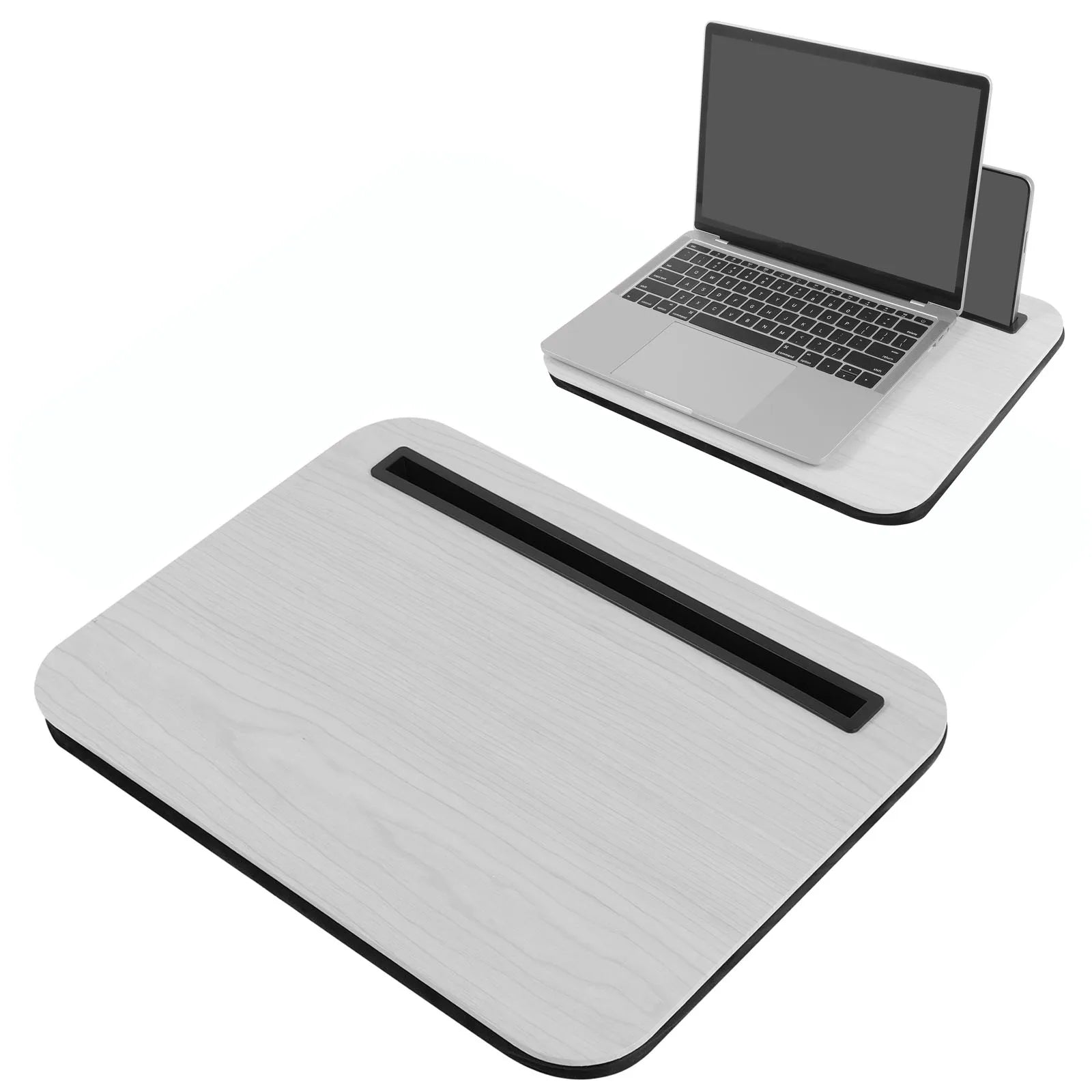 Lap Desk with Tablet Slot Portable Lap Laptop Desk Lightweight Stable ...
