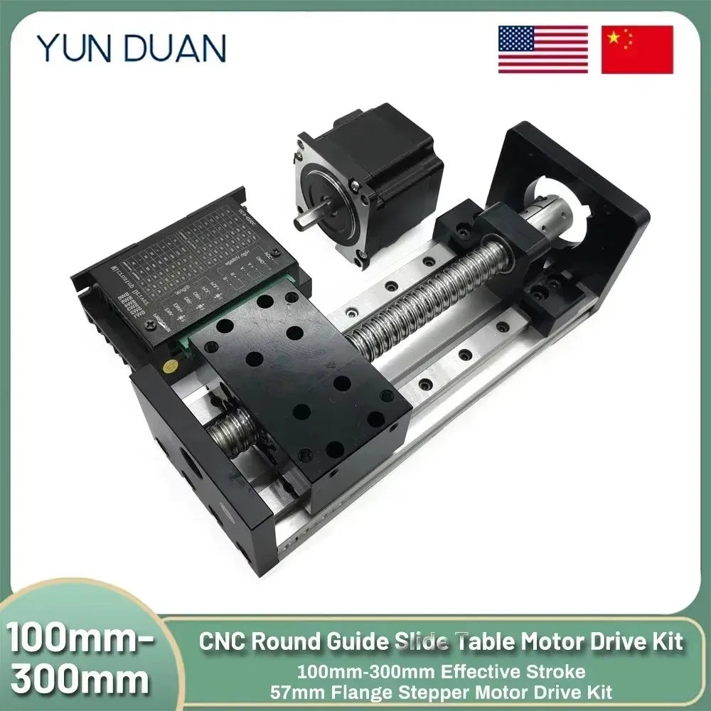 Linear Rail Motor Kit CNC Ball Screw Sliding Table SFU1605 Nema23 Moto ...